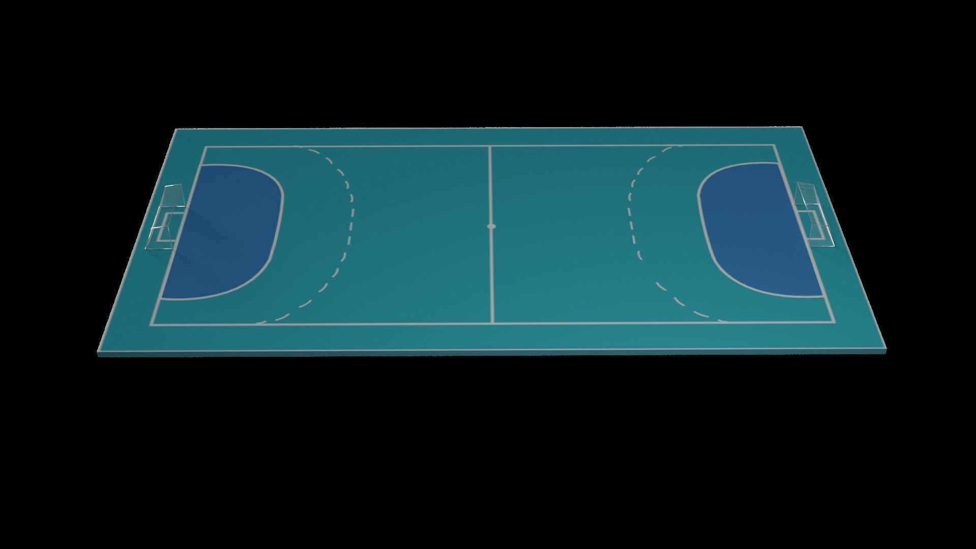 Handball Court 3D model | CGTrader
