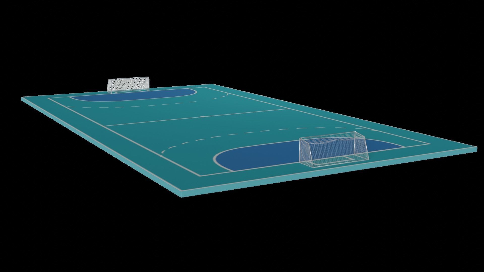 Handball Court 3D model | CGTrader