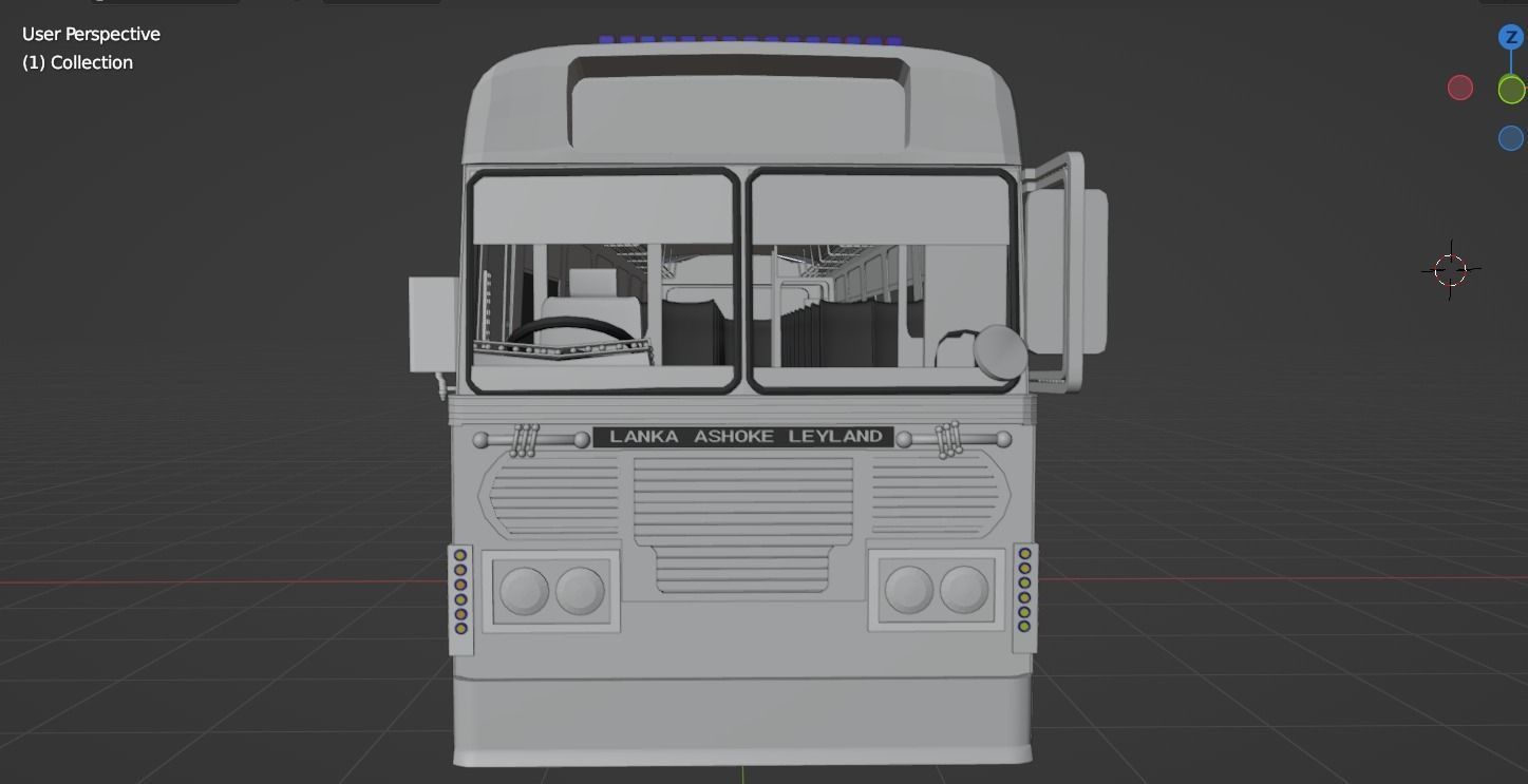 LANKA Ashok Leyland Viking Bus 3D model 3D model | CGTrader