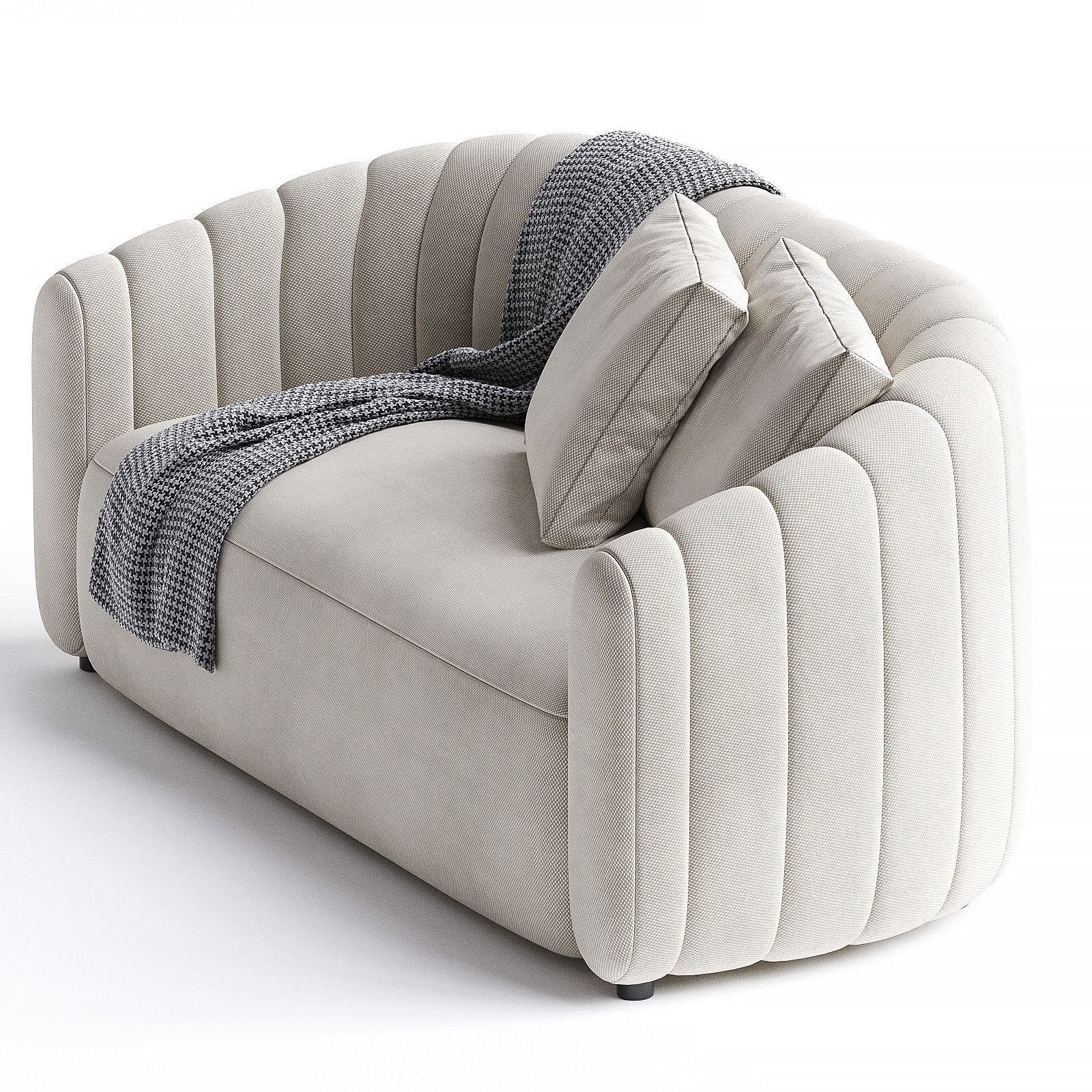 FITZ LOVESEAT WOOLY SAND sofa 3D model | CGTrader