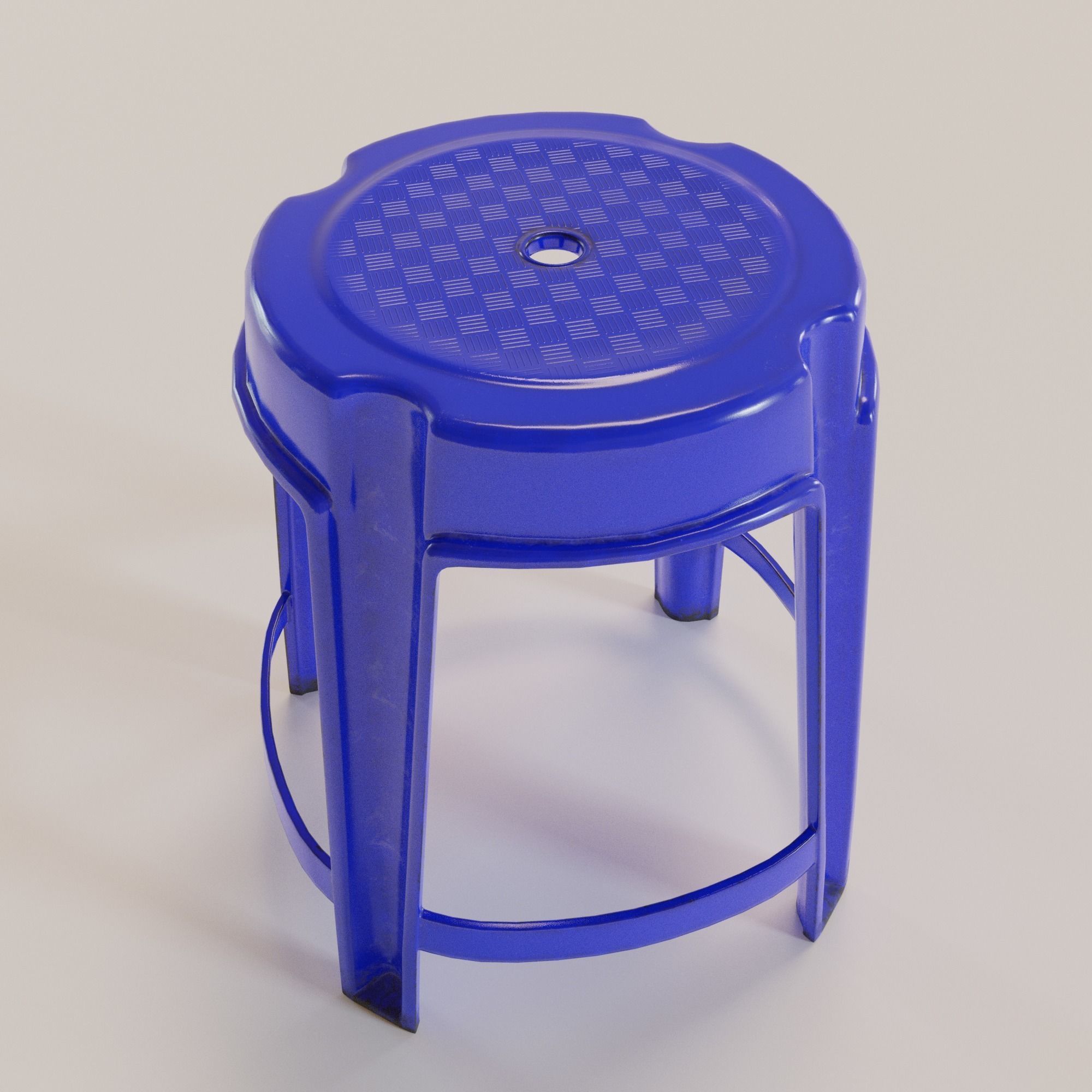 3D model Stackable Plastic Stool VR / AR / low-poly | CGTrader