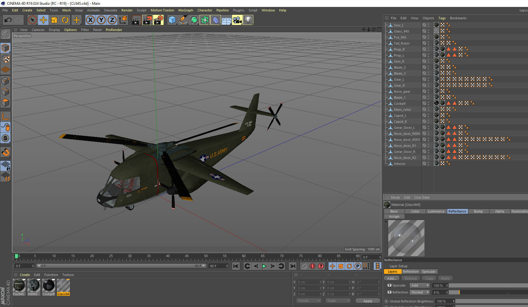 Lockheed CL-945 stowed rotor aircraft CARR 3D model | CGTrader