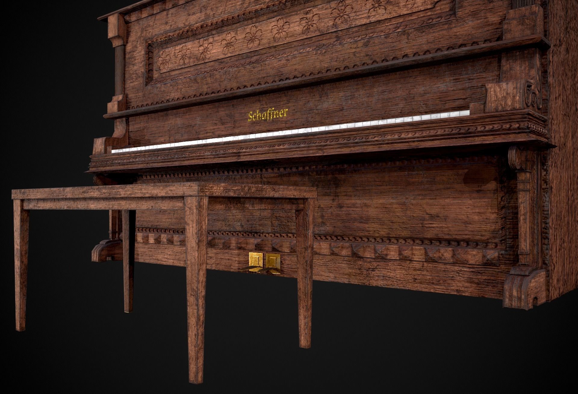 3D model Game Ready Piano VR / AR / low-poly | CGTrader