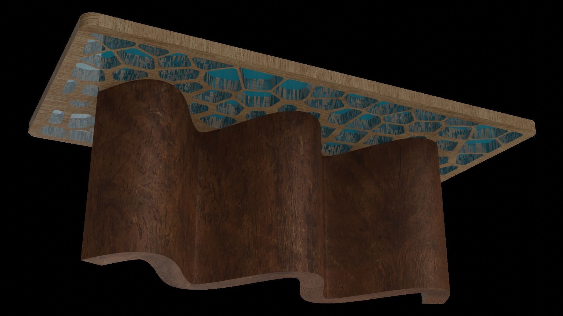 Organic Pattern Three Dining tables 3D model | CGTrader