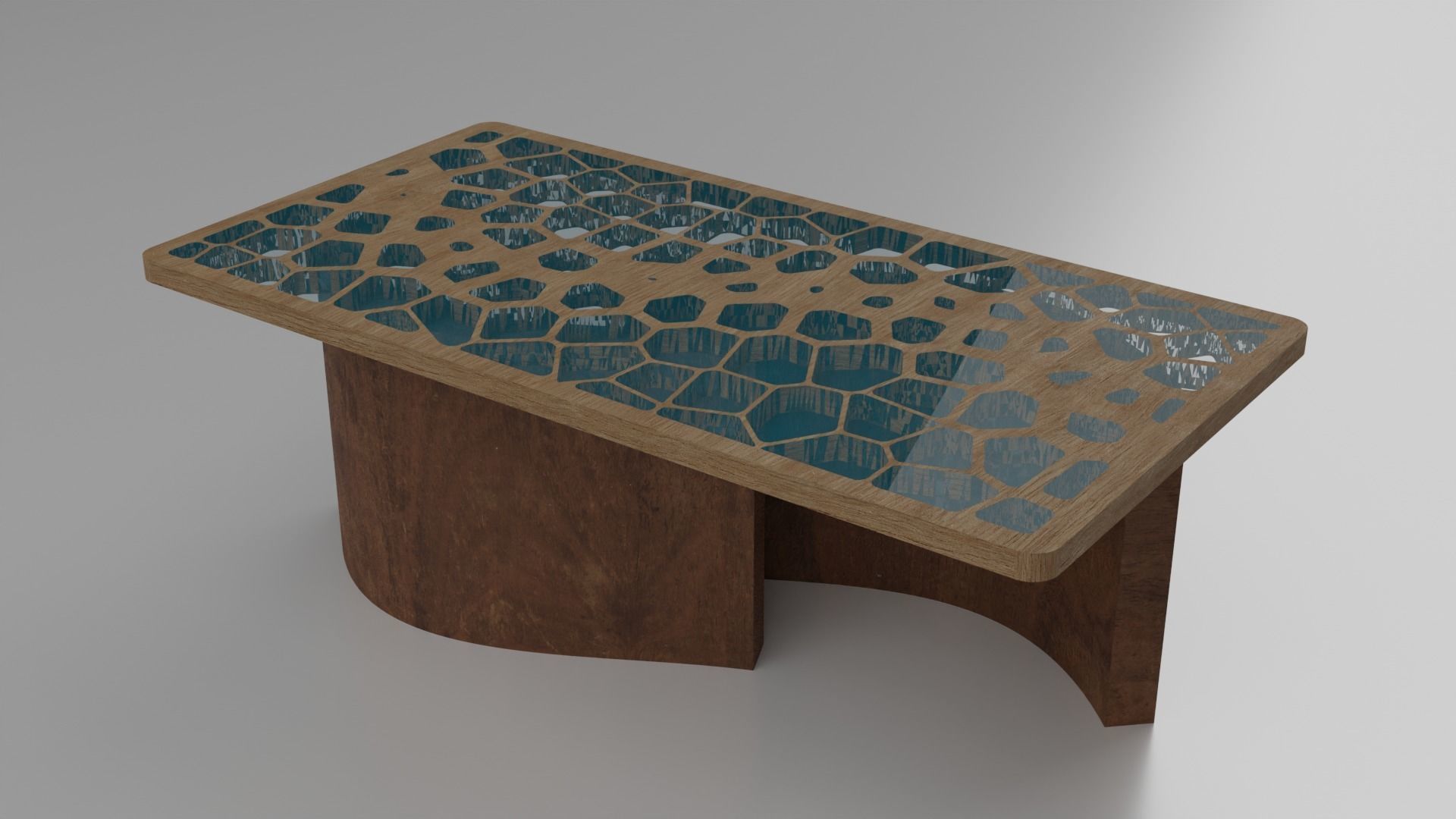 Organic Pattern Three Dining tables 3D model | CGTrader