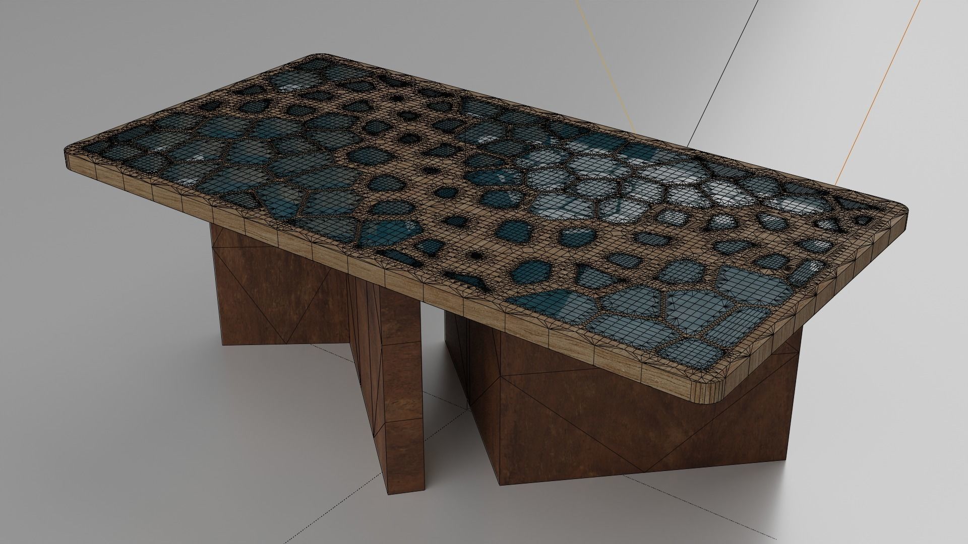 Organic Pattern Three Dining tables 3D model | CGTrader