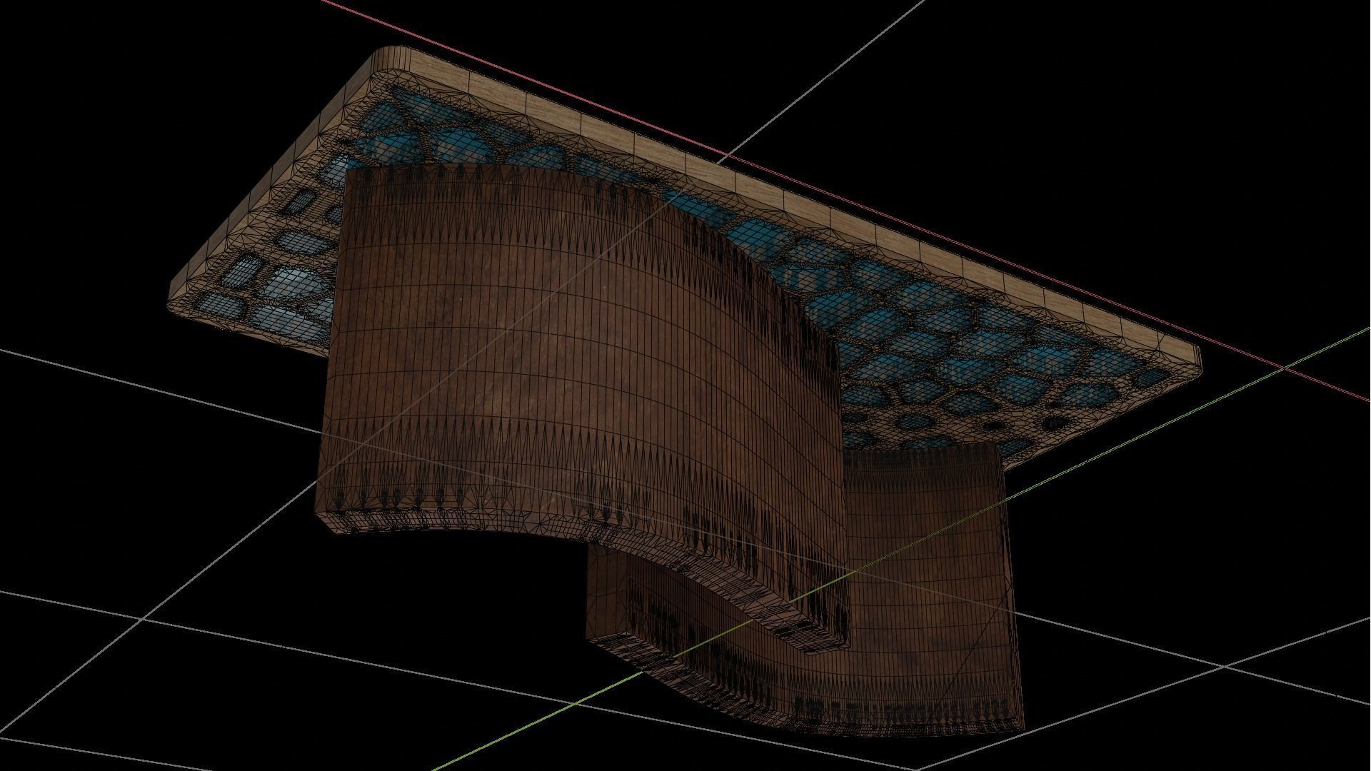 Organic Pattern Three Dining tables 3D model | CGTrader