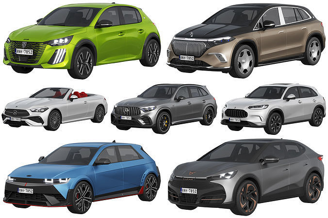 HQ cars collection 42 | CGTrader