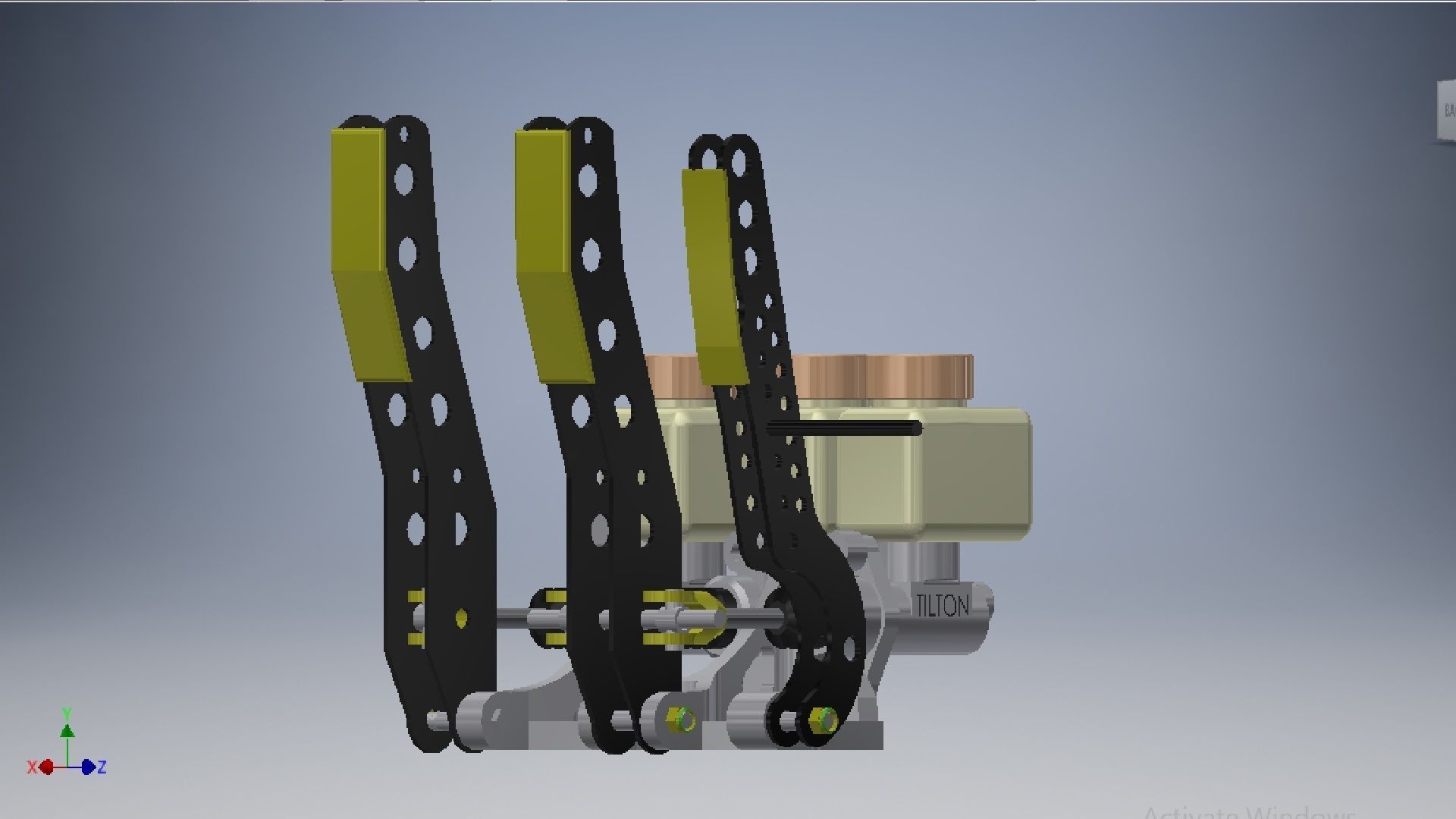 Floor Mount Pedal Assembly 3D model | CGTrader