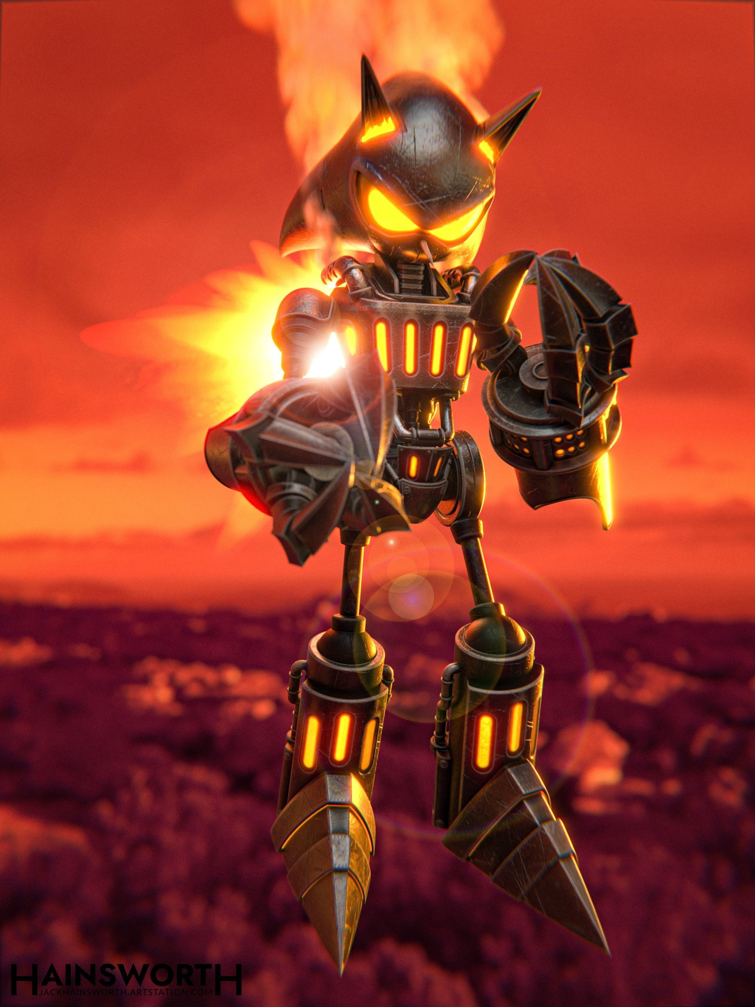 Furnace Sonic 3D model rigged | CGTrader