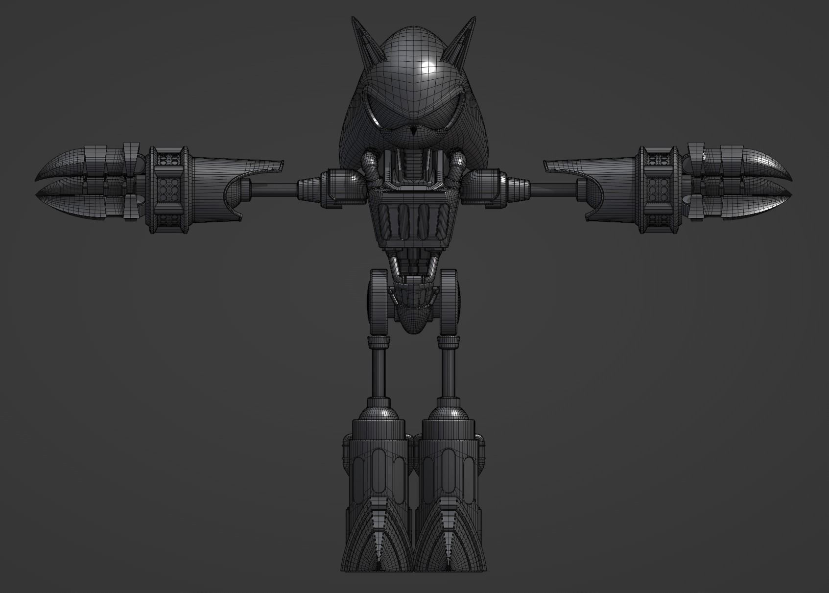 Furnace Sonic 3D model rigged | CGTrader