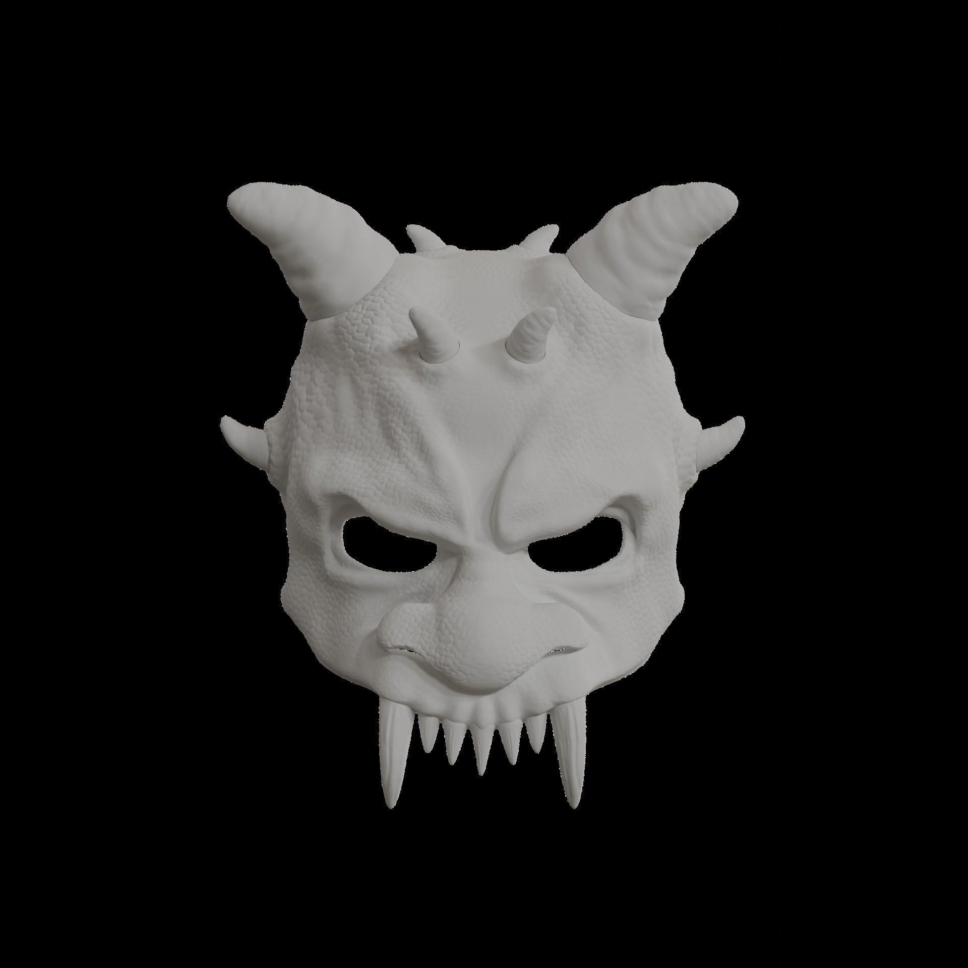 Demon Mask 3D model 3D printable | CGTrader