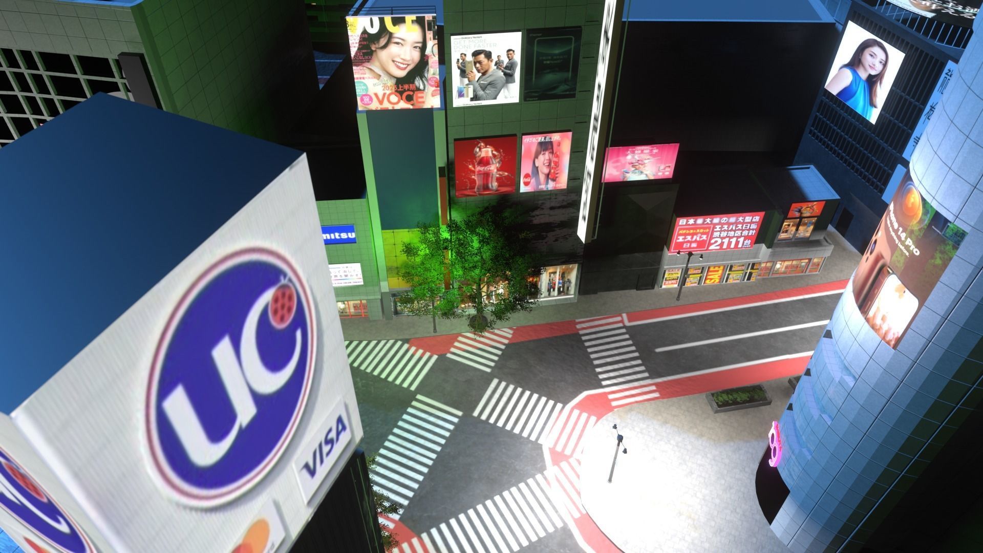 3D model Shibuya Scramble Crossing Shibuya City Tokyo Japan VR / AR ...