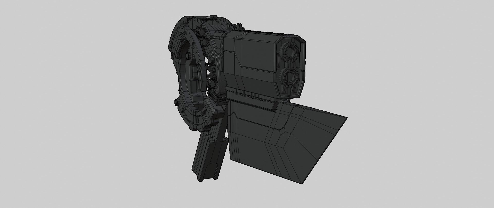 Mecha hard surface submachine gun 3D model | CGTrader