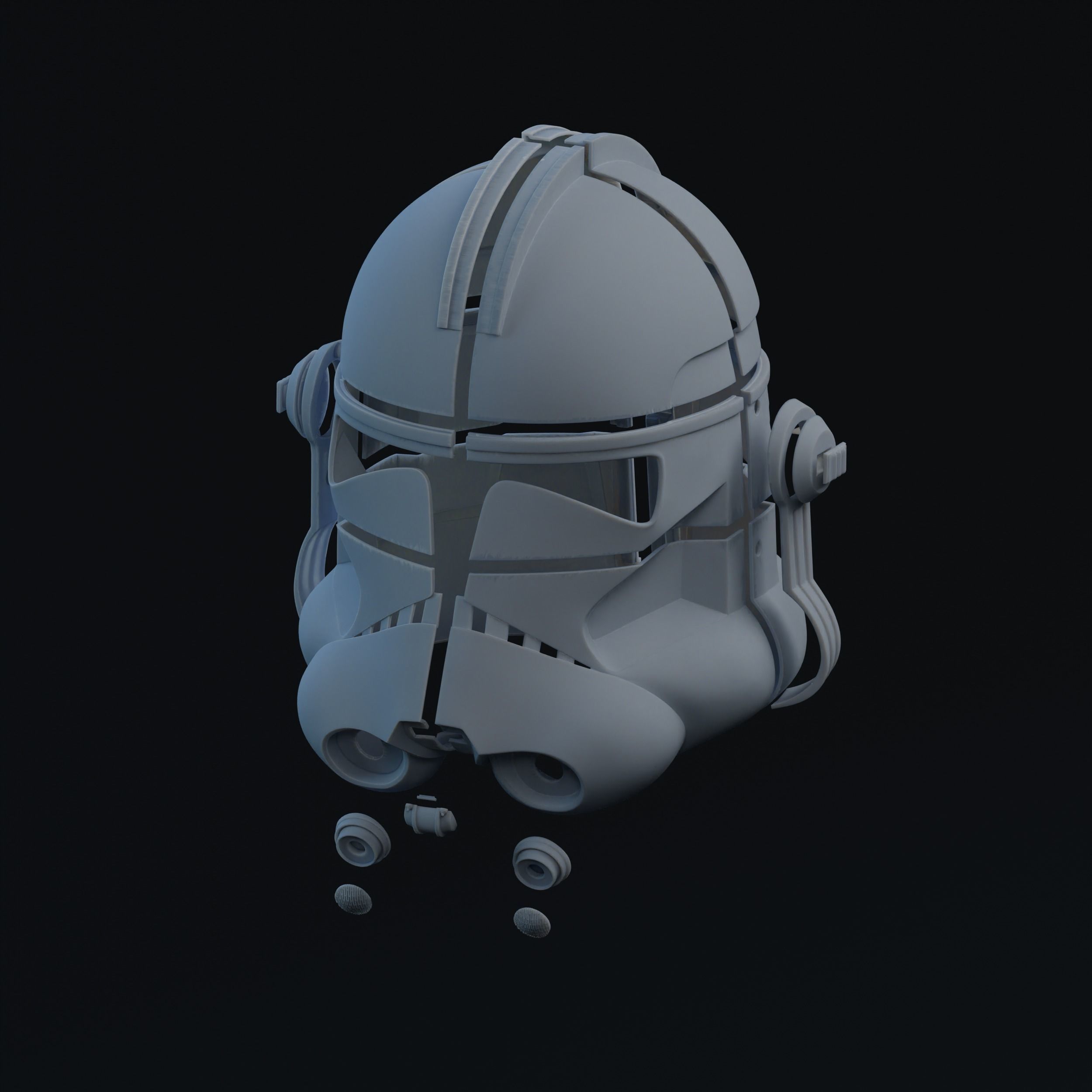 Wearable Phase 2 Clone Helmet 3D model 3D printable | CGTrader
