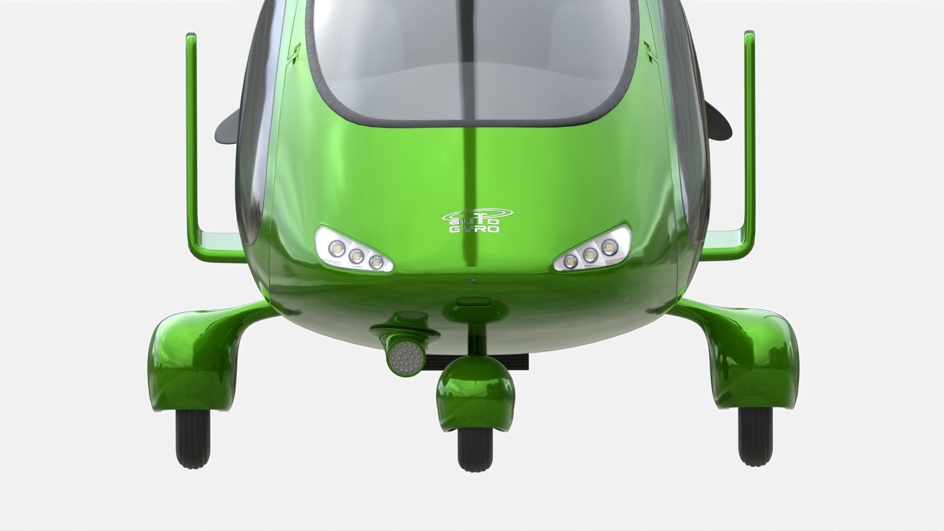 Gyroplane Autogyro Cavalon Green 3D model | CGTrader