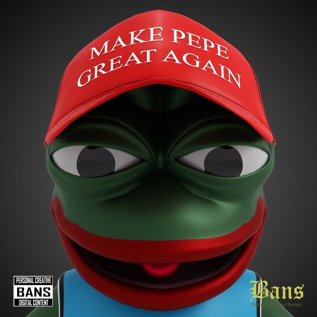 3D model EXCLUSIVE MAKE PEPE GREAT AGAIN VR / AR / low-poly | CGTrader
