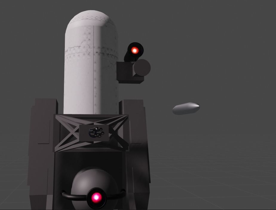 Phalanx CIWS Antiaircraft Gatling Gun 3D model animated | CGTrader