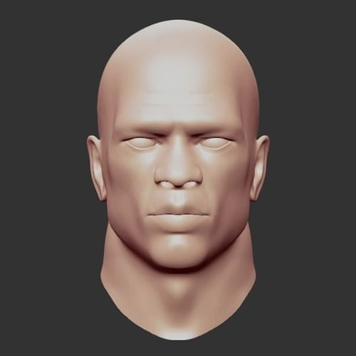 Masculine Head 3D model | CGTrader
