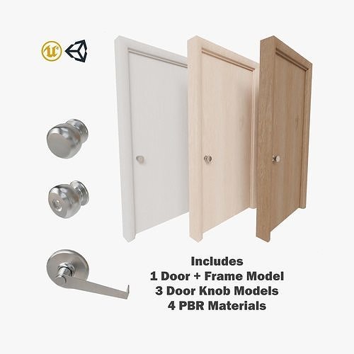 3D model Basic Interior Door VR / AR / low-poly | CGTrader