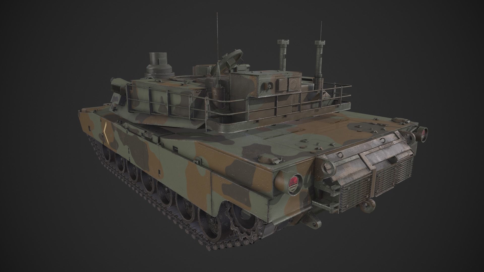 3D model M1A2 Abrams Tank VR / AR / low-poly | CGTrader