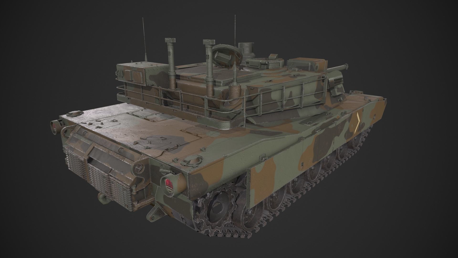 3D model M1A2 Abrams Tank VR / AR / low-poly | CGTrader