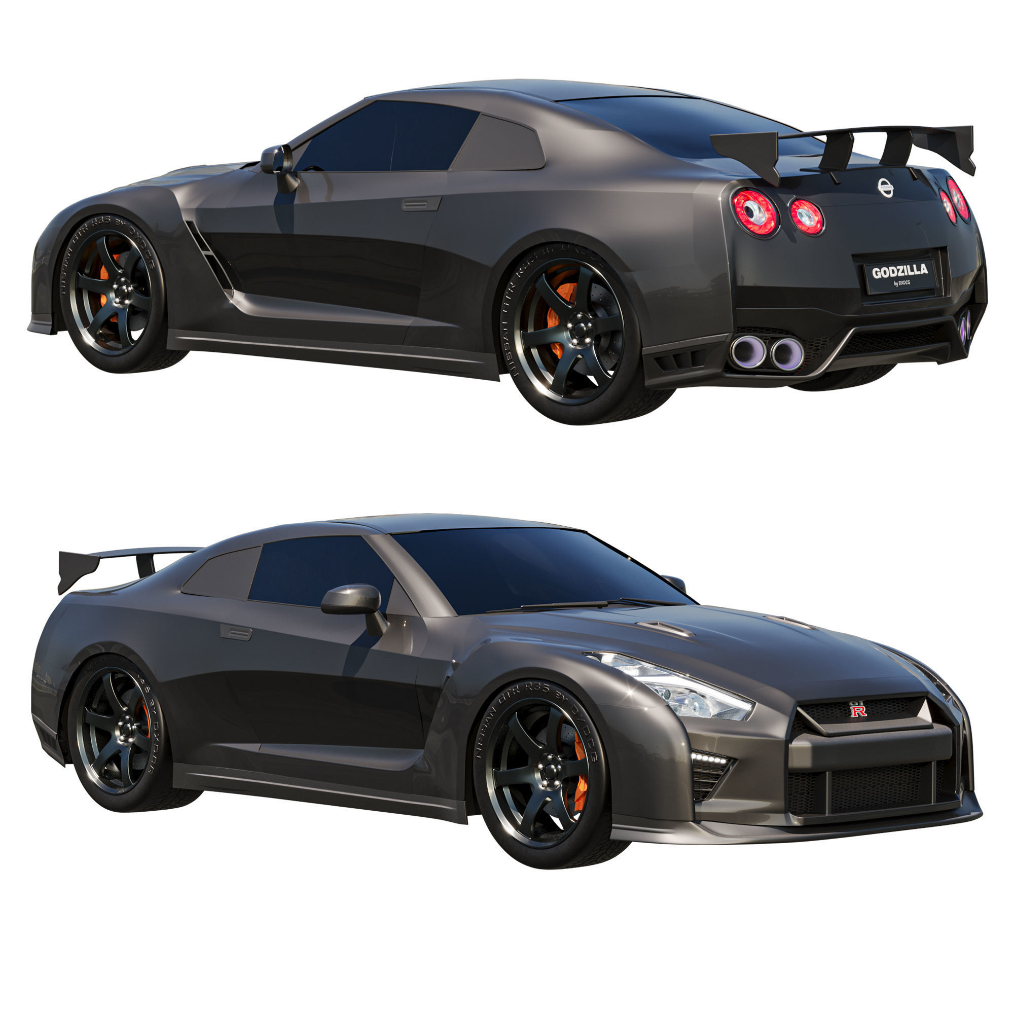 Nissan GTR R35 Godzilla 3D model | CGTrader
