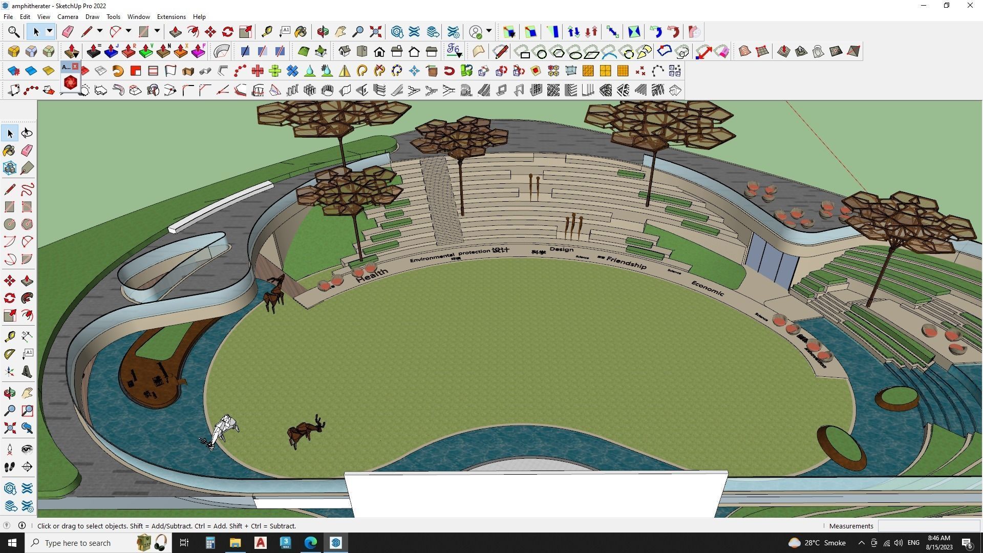 Amphitheater 3D model 3D model | CGTrader