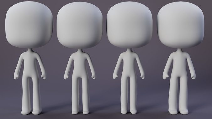 Chibi 3D model | CGTrader