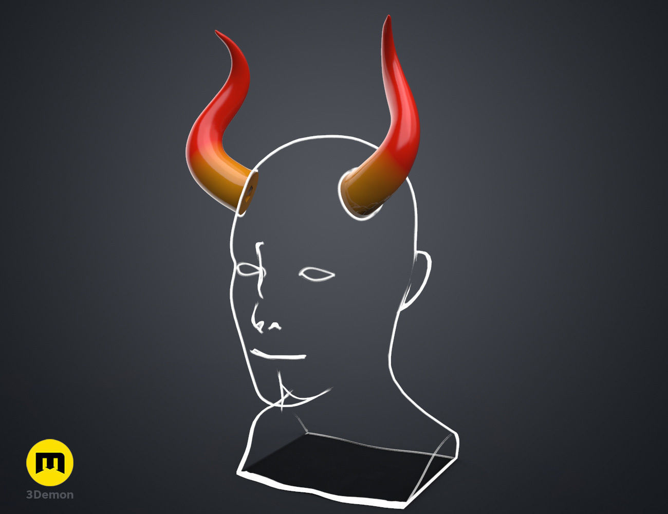 Yamatos Horns - One Piece 3D model 3D printable | CGTrader