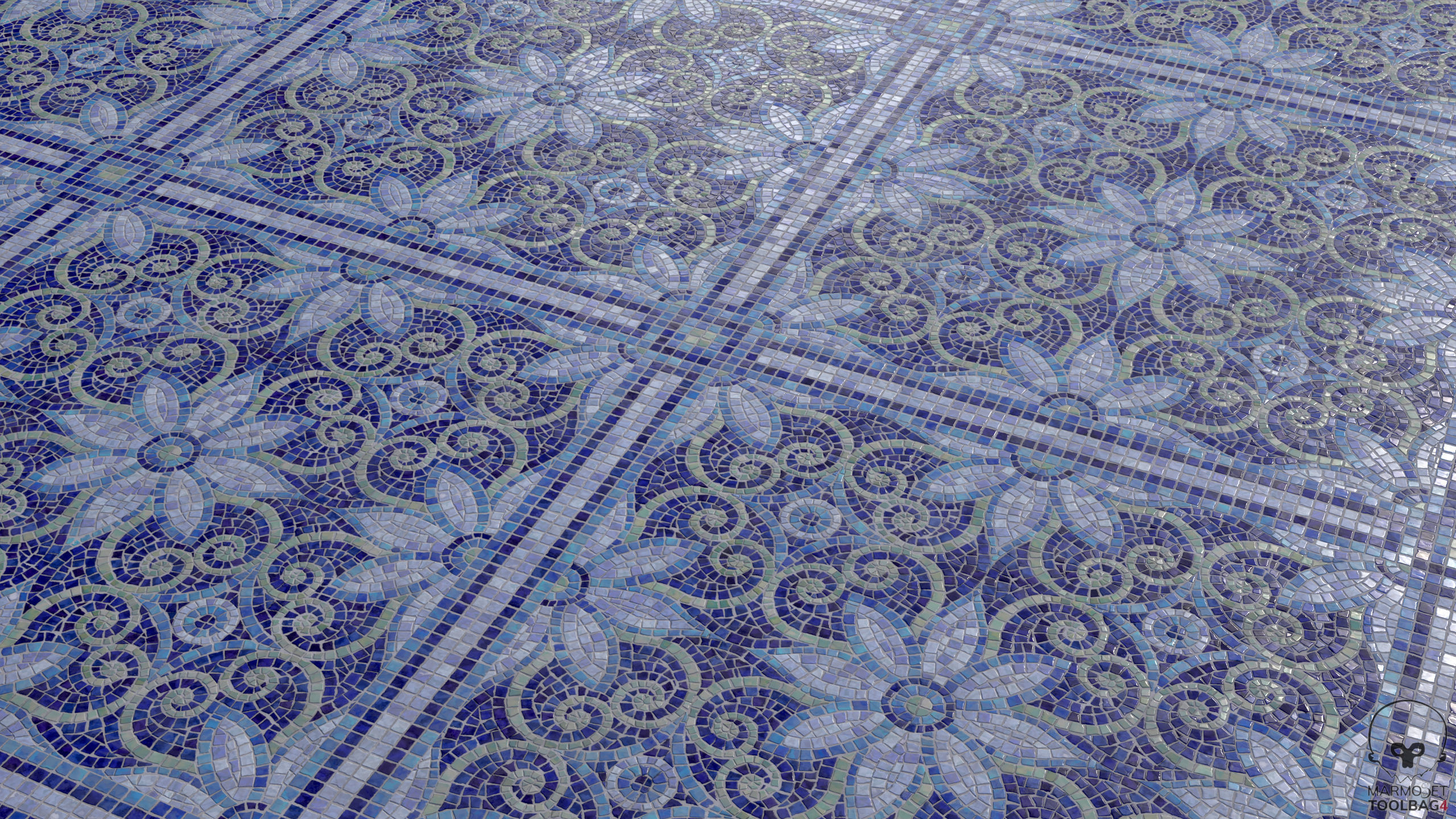 Substance 3D Designer Graphs of Blue and White Porcelain Mosaic Texture | CGTrader