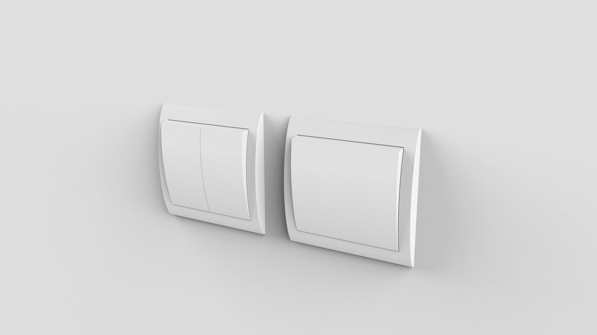 Wall Light Switches 3D model | CGTrader