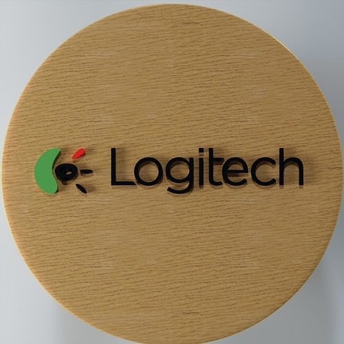 Logitech logo 3D model 3D printable | CGTrader