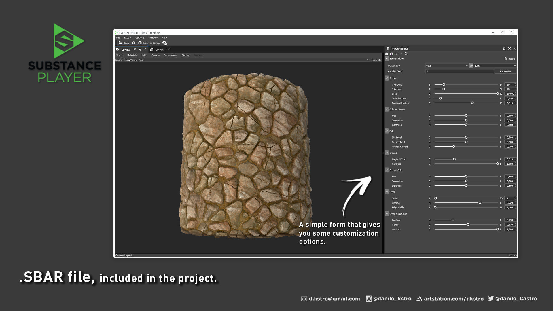 Stone Floor - Procedural Texture Texture | CGTrader