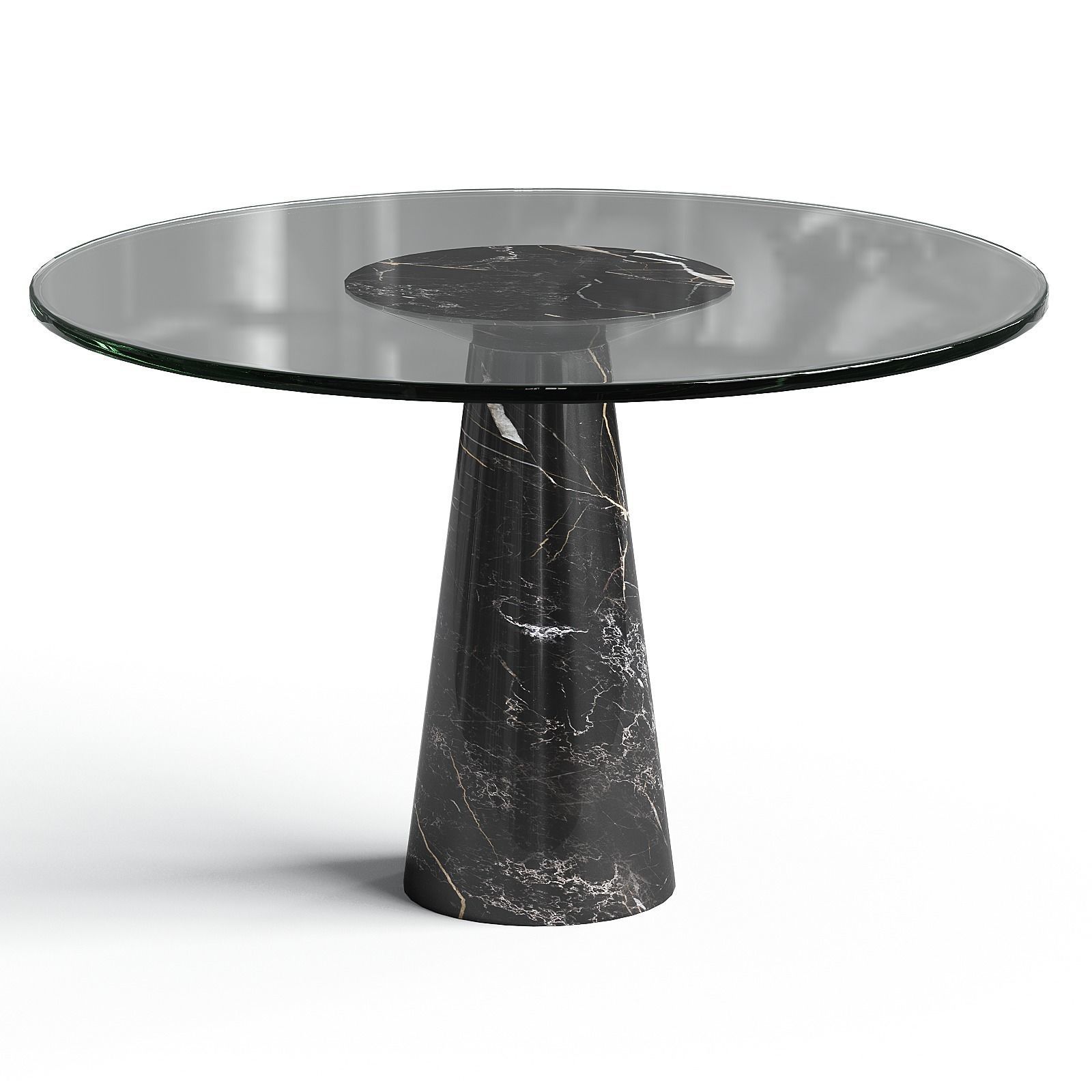 Angelo Mangiarotti Round Pedestal Dining Table 3D model | CGTrader