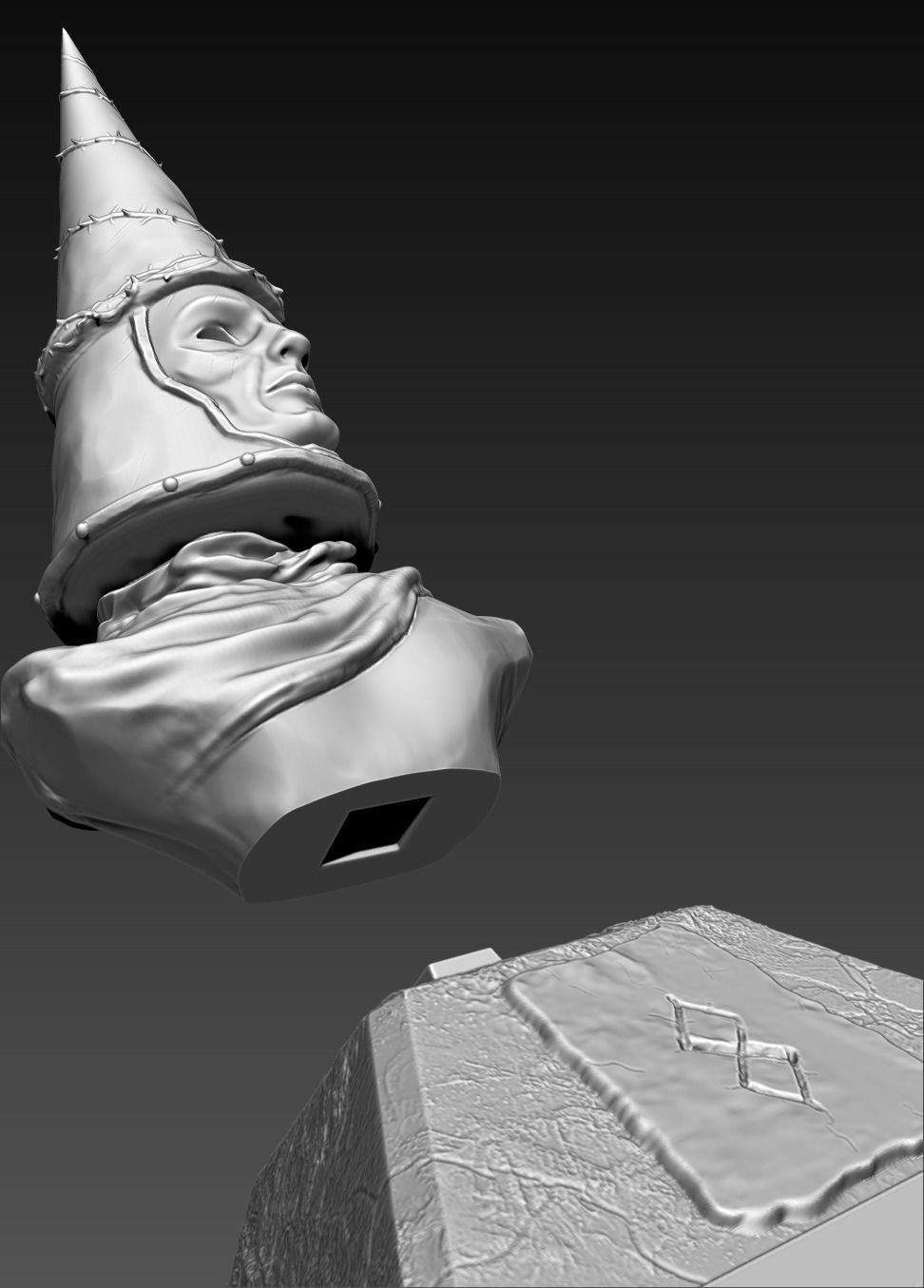 penitent one-blasphemous-bust figure 3D model 3D printable | CGTrader