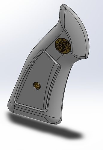 Smith and Wesson Grip Stl 3D model 3D printable | CGTrader