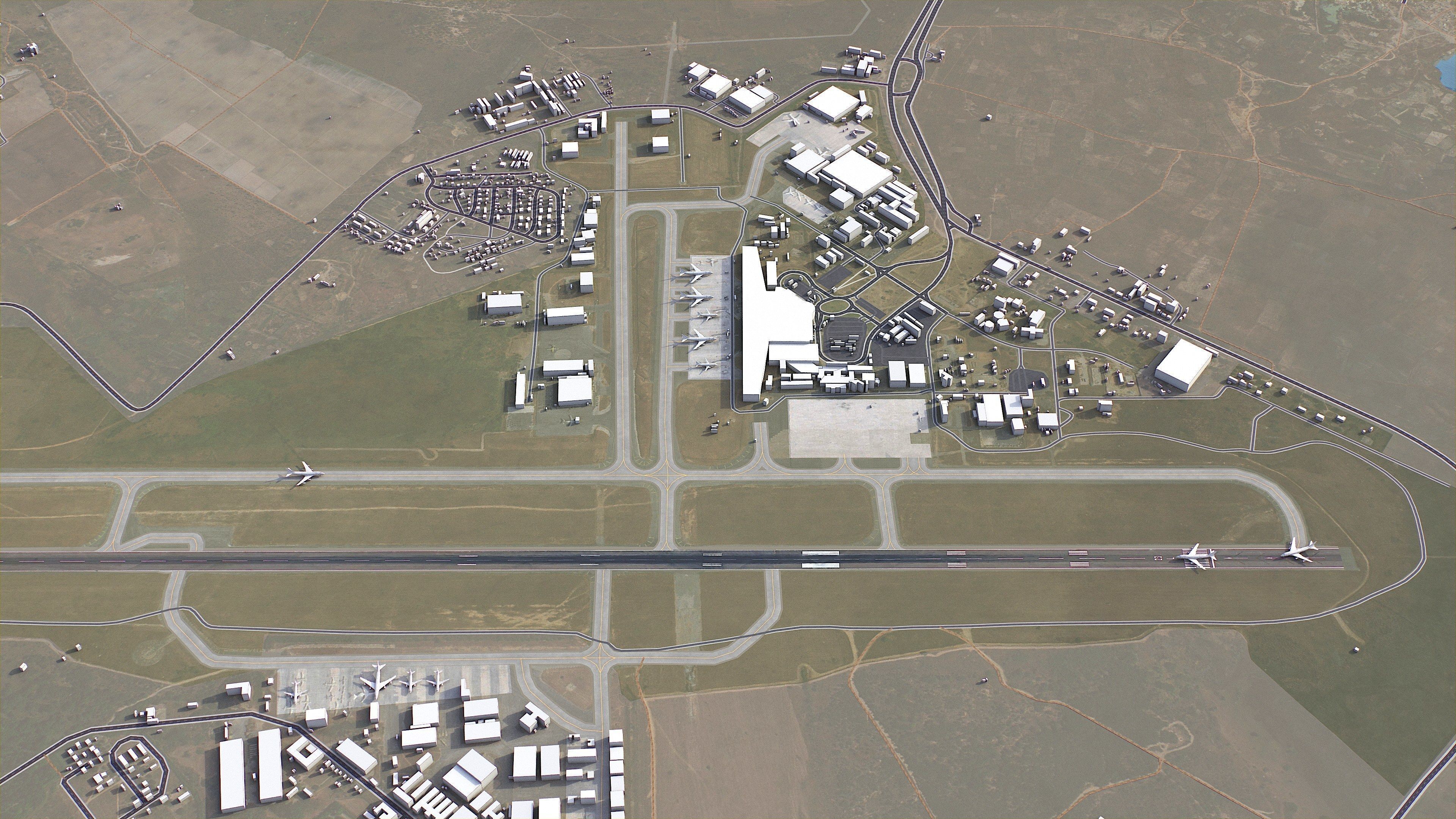 3D model Harare Airport VR / AR / low-poly | CGTrader