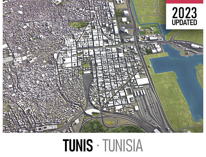 3D model Tunis - 3D City VR / AR / low-poly | CGTrader