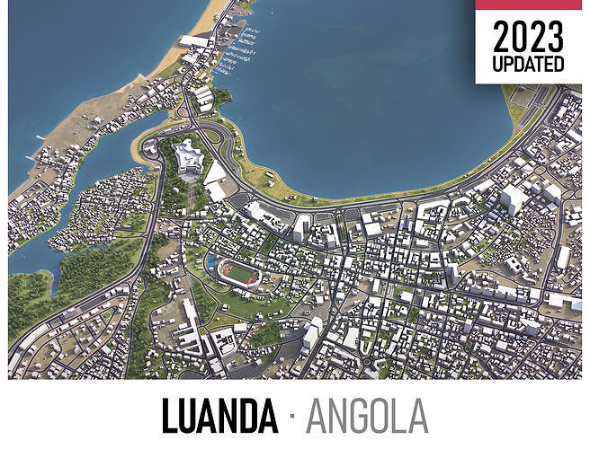 3D model Luanda - 3D City VR / AR / low-poly | CGTrader