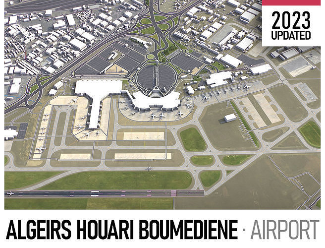 3D model Algiers Airport VR / AR / low-poly | CGTrader