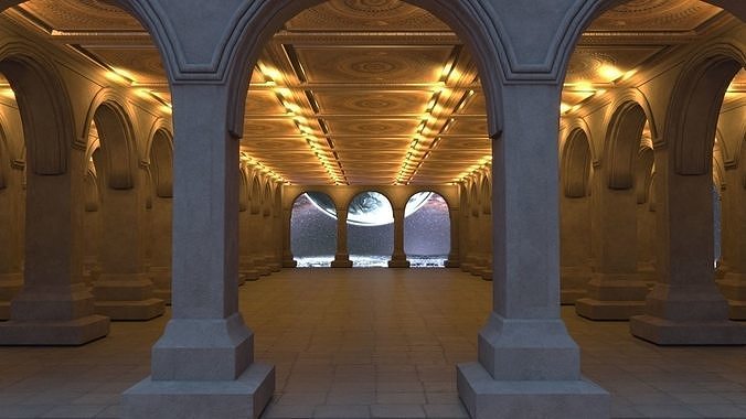 3D model Arcs 3D Scene for Real Time VR / AR / low-poly | CGTrader