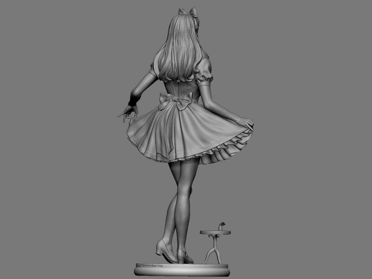 Alice in Wonderland 3D model 3D printable | CGTrader