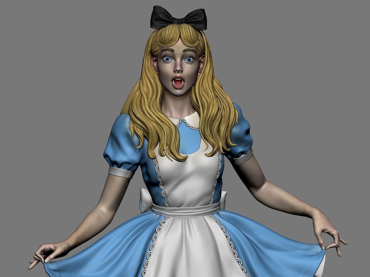 Alice in Wonderland 3D model 3D printable | CGTrader