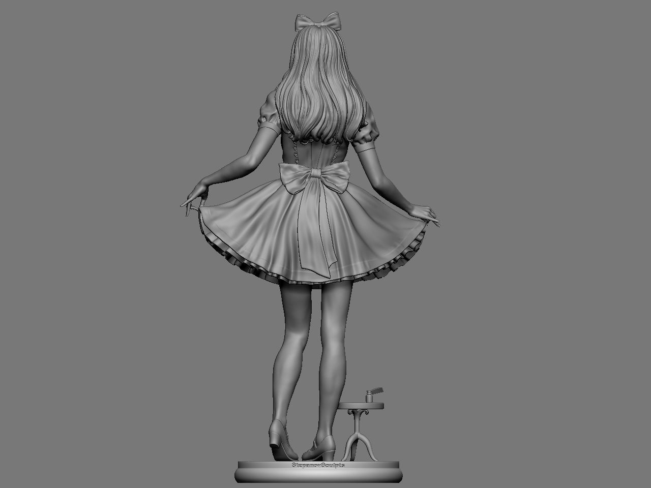 Alice in Wonderland 3D model 3D printable | CGTrader