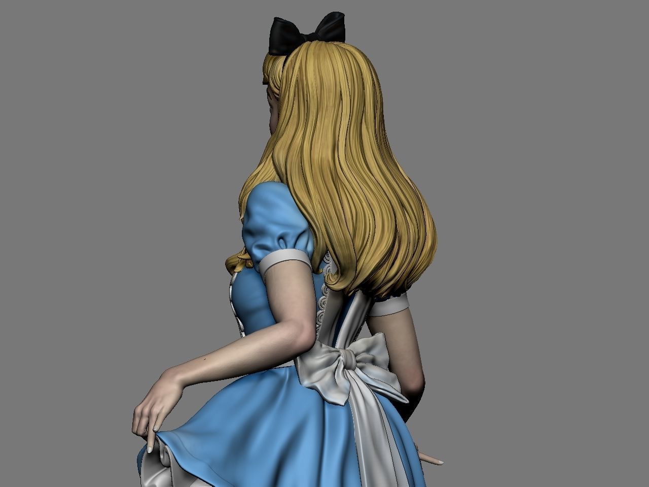 Alice in Wonderland 3D model 3D printable | CGTrader
