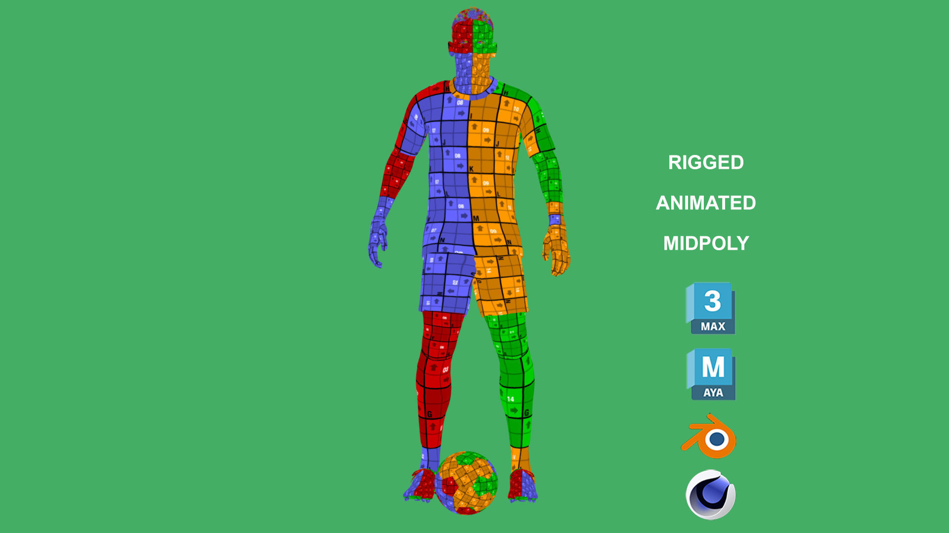 3D Rigged Neymar Animation Al-Hilal 2024 3D model animated rigged ...