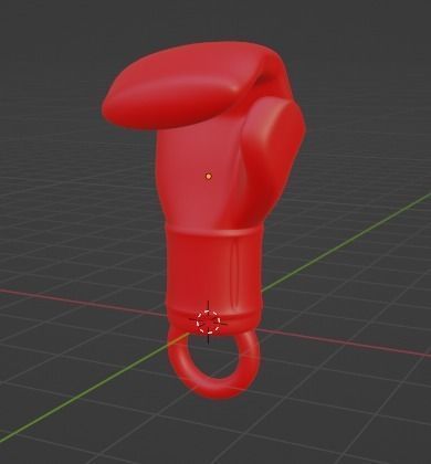 Boxing Glove Keychain 3D model 3D printable | CGTrader