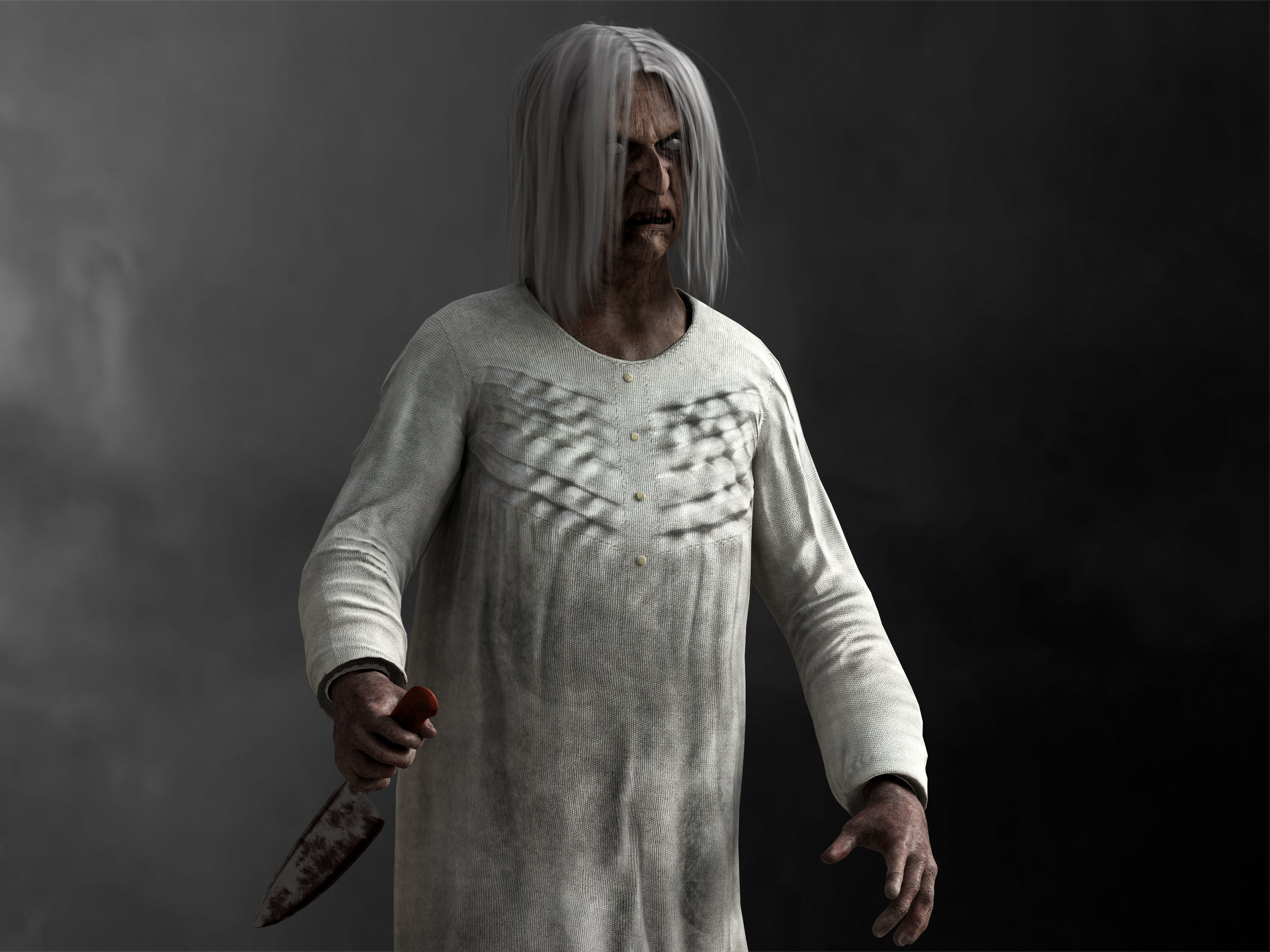 3D model Horror Granny VR / AR / low-poly | CGTrader