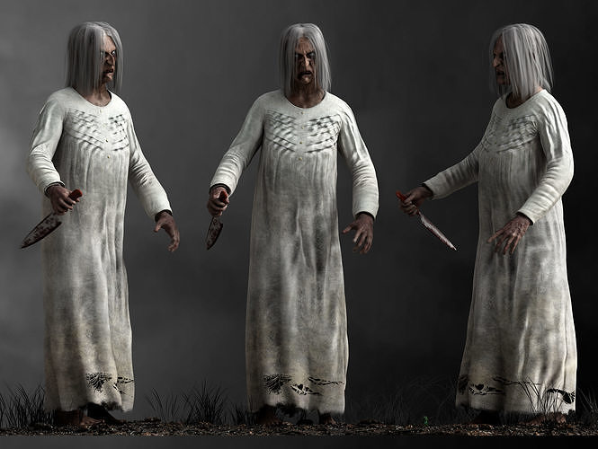 3D model Horror Granny VR / AR / low-poly | CGTrader